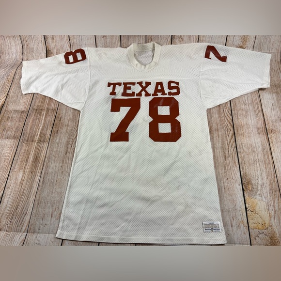 Medalist Sandknit | Shirts | Vintage Medalist Sand Knit Texas Football Jersey White Orange 78 ...